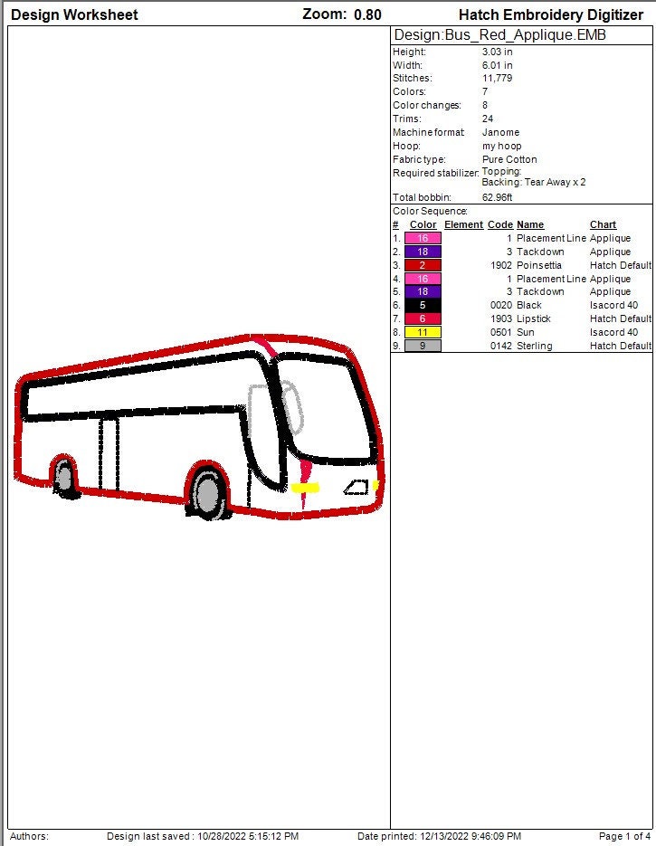 City Bus Embroidery Applique Design - Etsy
