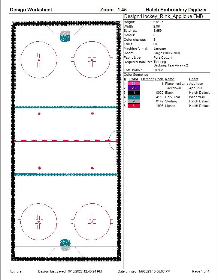 Hockey Rink Embroidery Applique Digital Design - Etsy