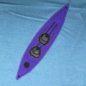 Tandem Kayak Embroidery Applique Digital Design - Etsy