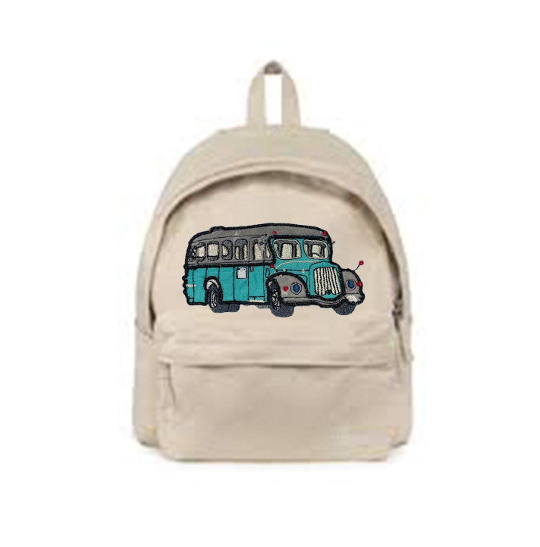 Blue Bus Embroidery Applique Digital Design - Etsy