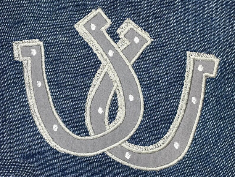 Horseshoe Applique Digital Design - Etsy