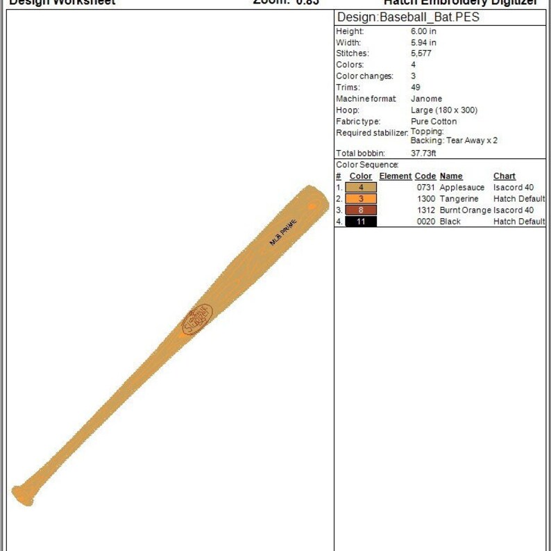 Baseball Bat Embroidery Digital Design - Etsy