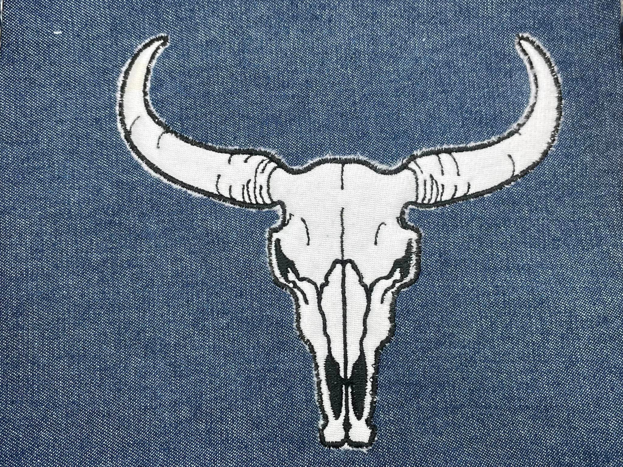 Cowboy Longhorn Embroidery Applique Digital Design - Etsy