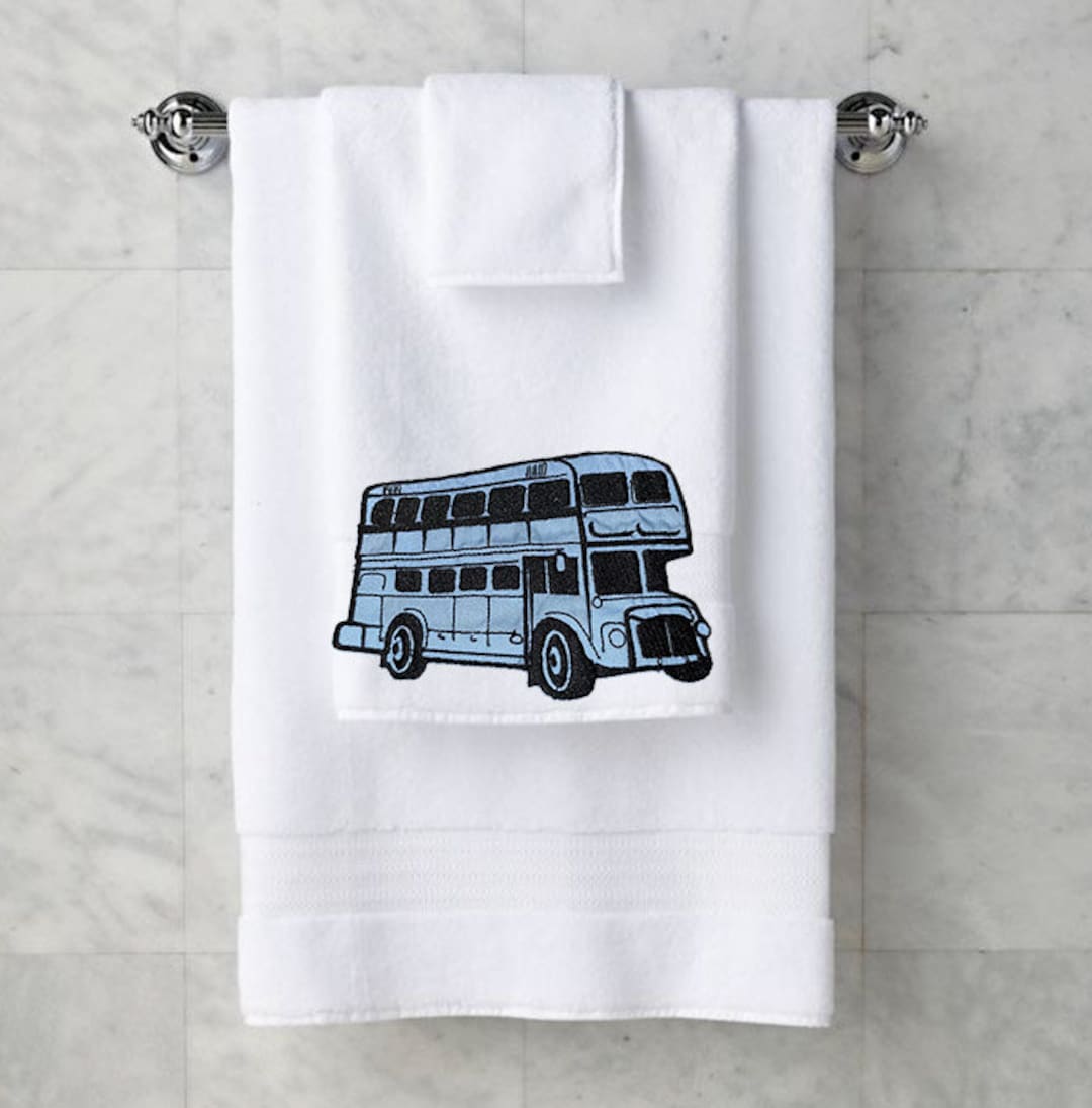 Double Decker Bus Outline Embroidery Design - Etsy