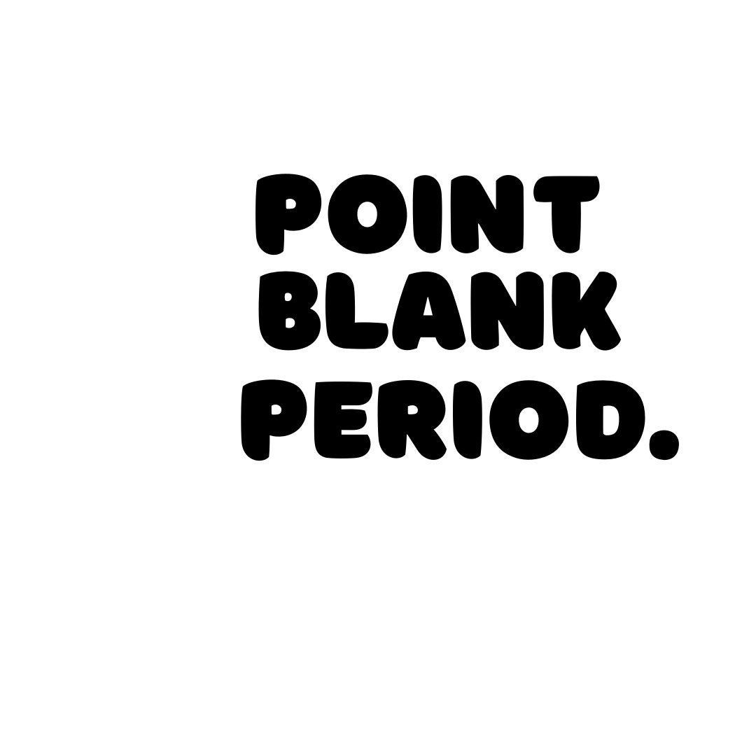 Point Blank Period SVG for Cricut 4 Designs - Etsy