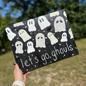 Let’s Go Ghouls Funny Halloween Inspired Painting Wall Art - Etsy