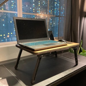 Fold Away Bed Tray - Lap Desk With Mouse Pad - Bed Desk - Foldable Lap ...