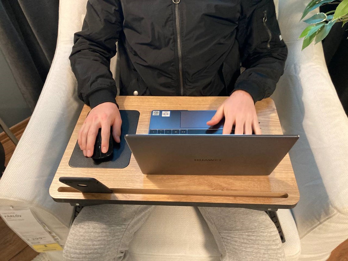 Fold Away Bed Tray Lap Desk With Mouse Pad Bed Desk - Etsy