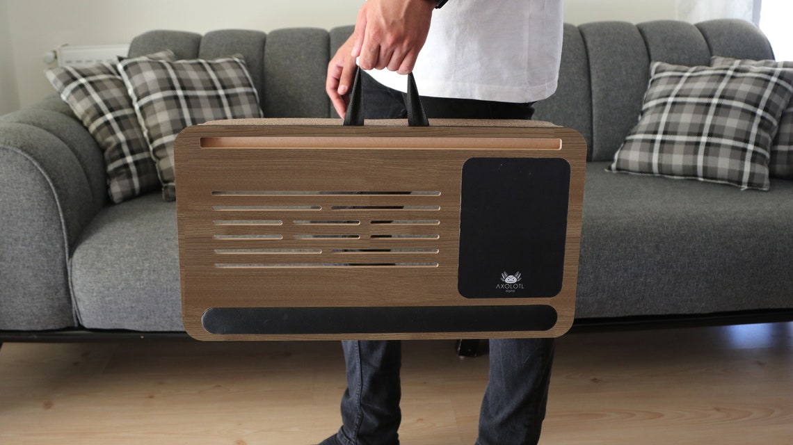 Cushioned Laptop Stand Lap Tray Desk With Mouse Pad Computer | Etsy