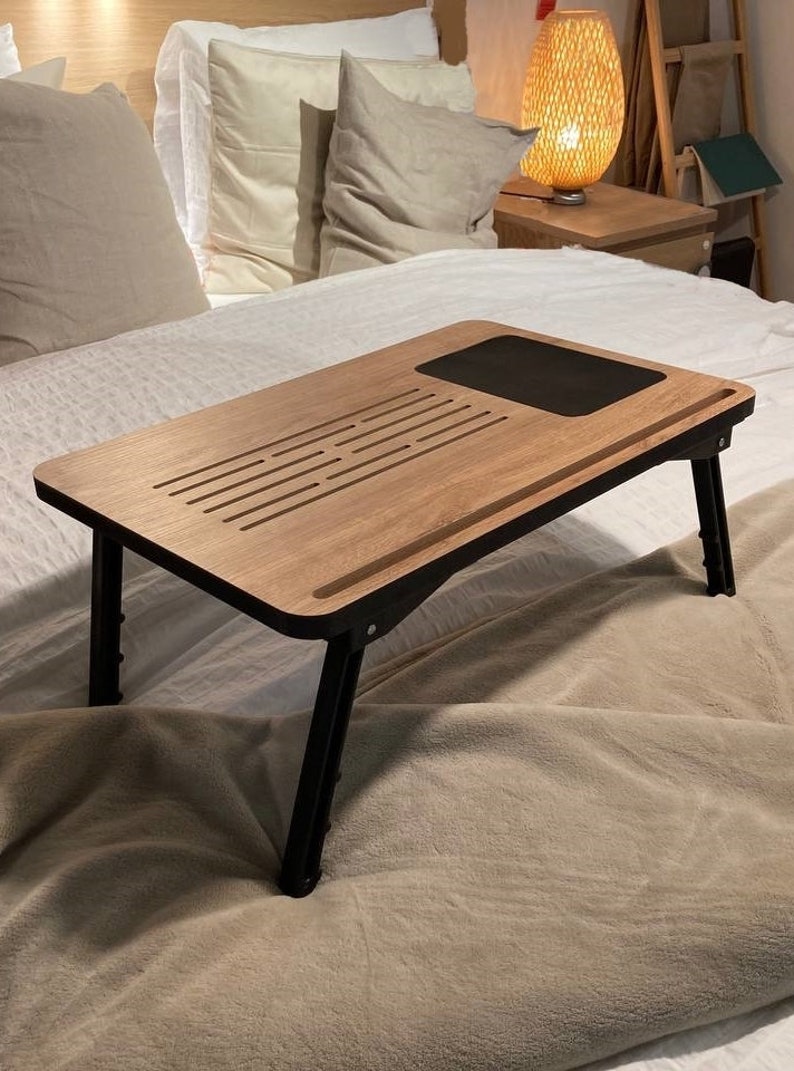 Foldable Bed Desk – Left-handed Lap Tray With Mouse Pad - Etsy