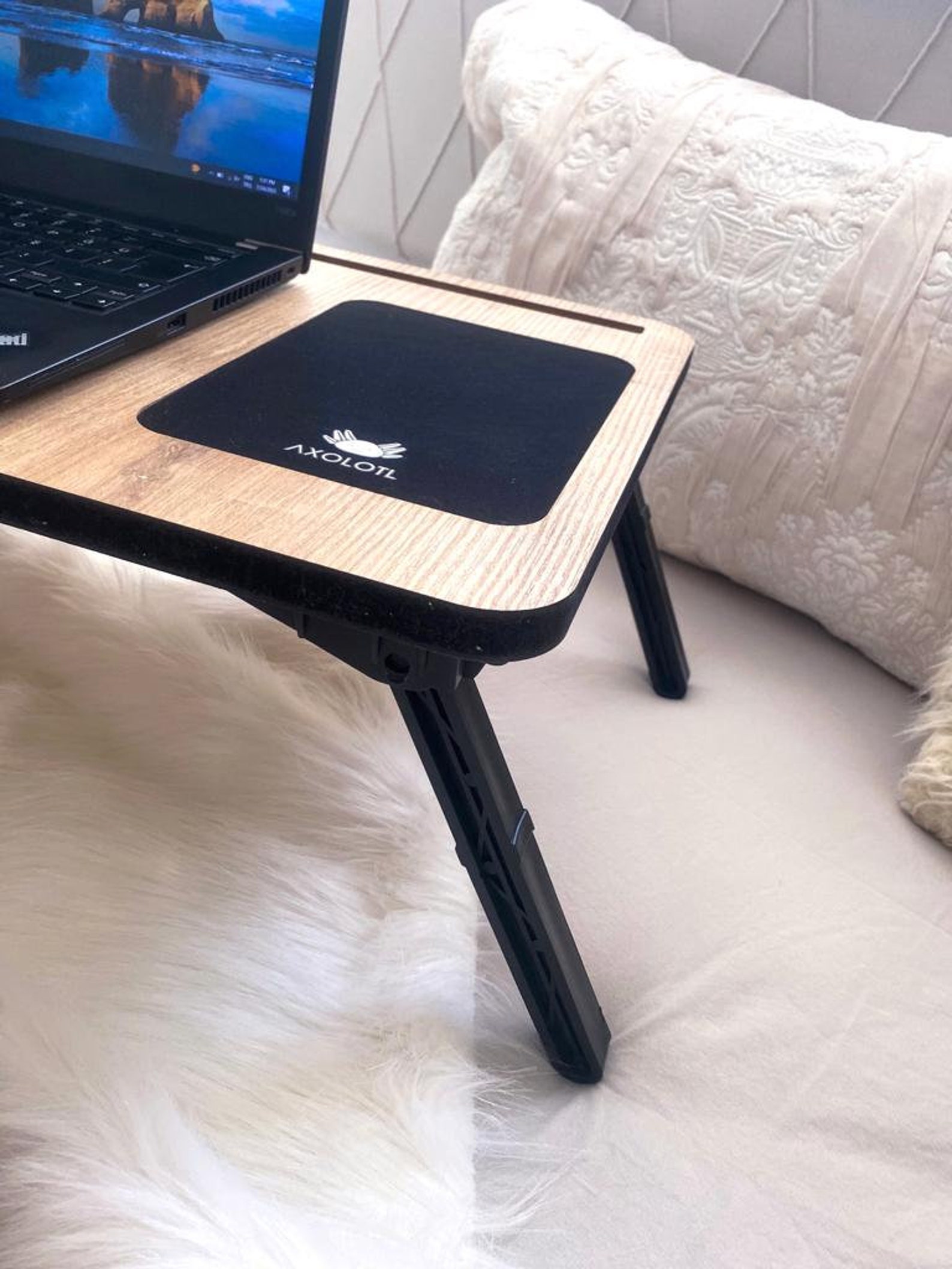 Fold Away Bed Tray - Lap Desk With Mouse Pad - Bed Desk - Foldable Lap ...