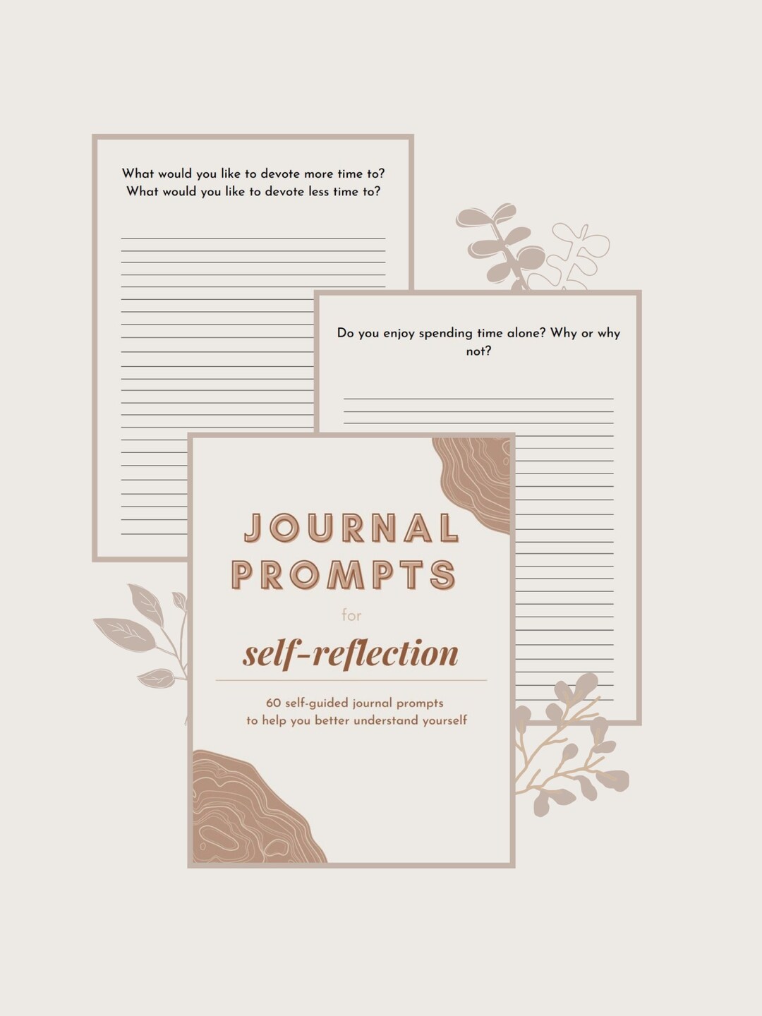 60 Days of Journal Prompts for Self-reflection - Etsy