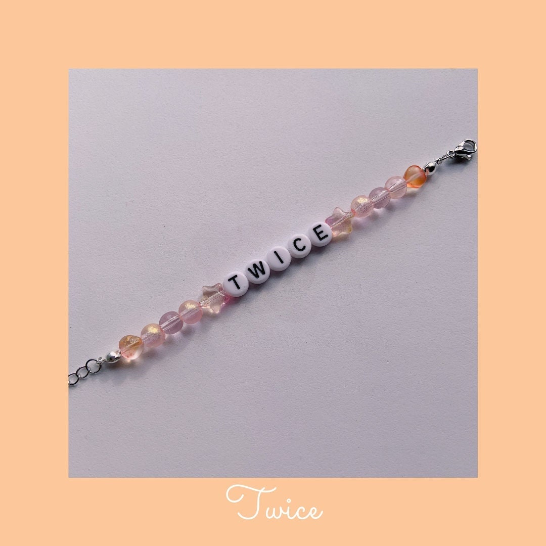 Twice Themed Personalised Custom Kpop Beaded Bracelet Jewellery - Etsy