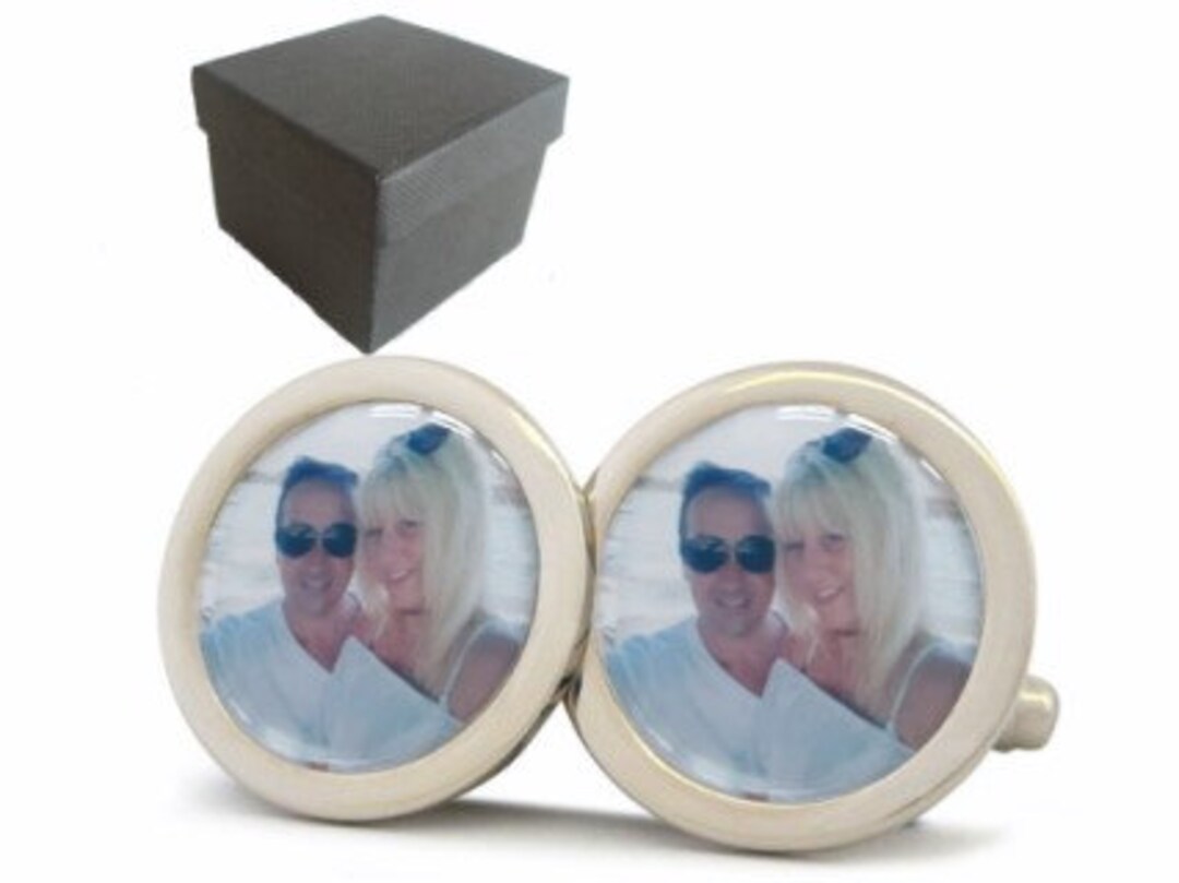 Personalised Photo Cufflinks Any Photo or Picture Cufflinks Ideal Gift ...