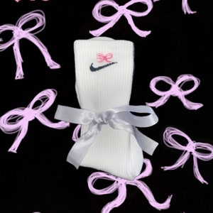 Pink Bow Custom Nike Socks - Etsy