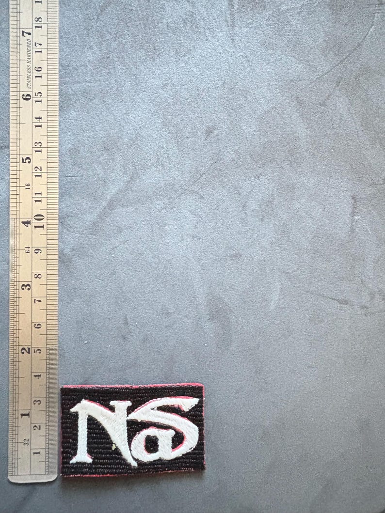 Rapper Nas Logo GITD Patch - Etsy