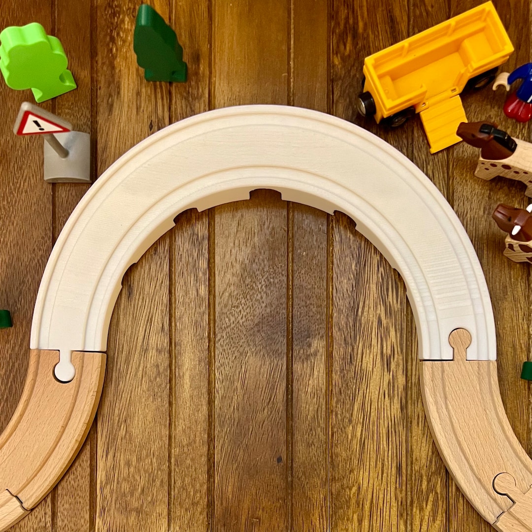 Banked 180 Degree Corner Track for Wooden Train Sets - Compatible With ...