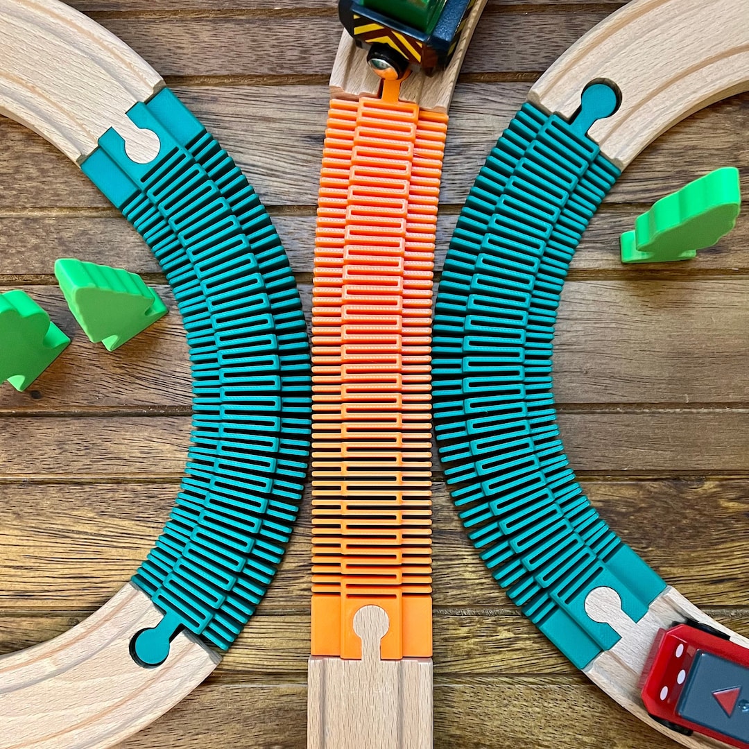 Flexible Track for Wooden Train Sets - Compatible With BRIO and Others ...