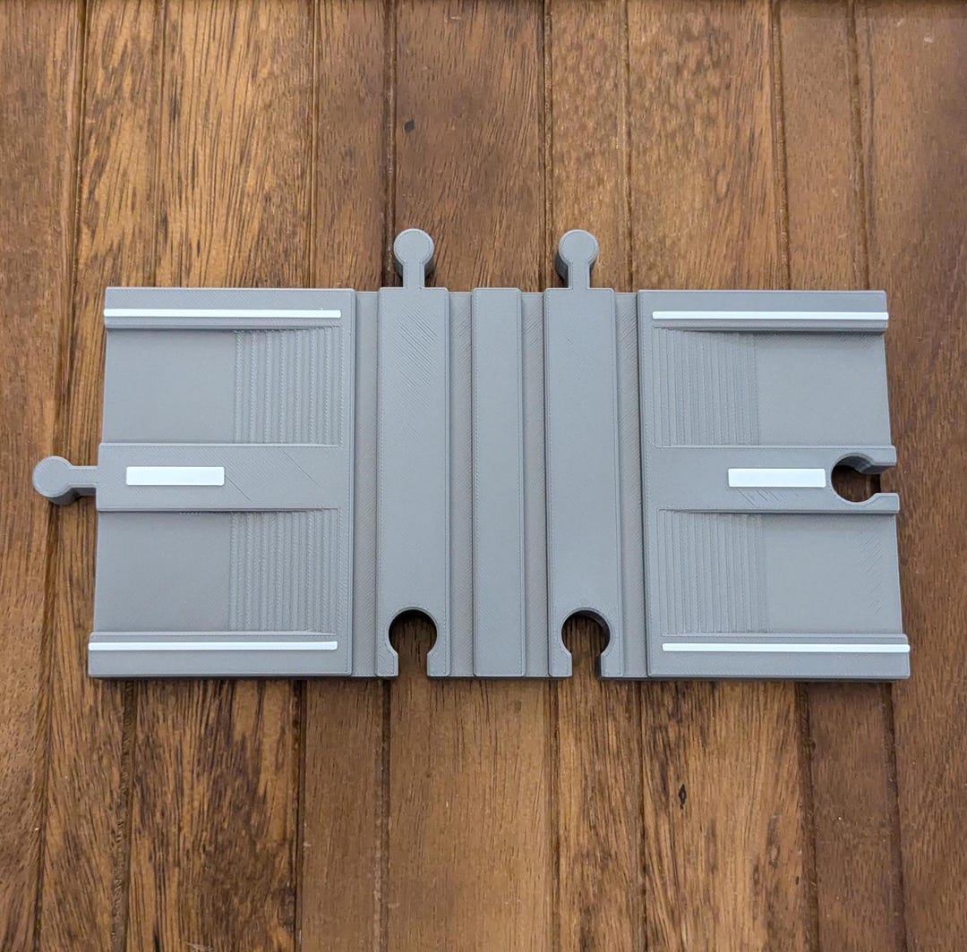 Road With Double Train Track Crossing - Compatible With BRIO Roads - Etsy