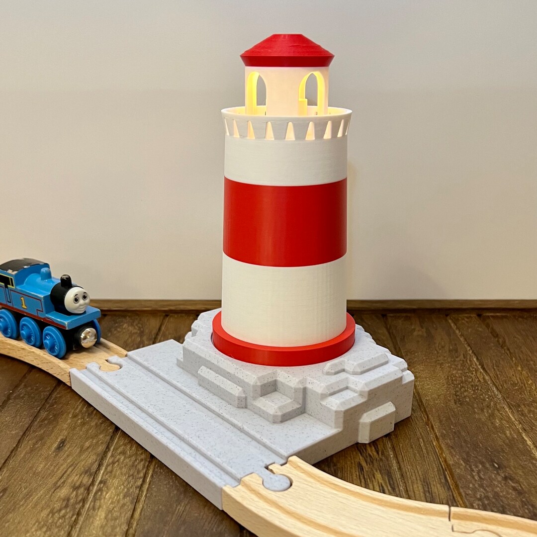 Lighthouse for Wooden Train Sets - Compatible With BRIO and Others - Etsy