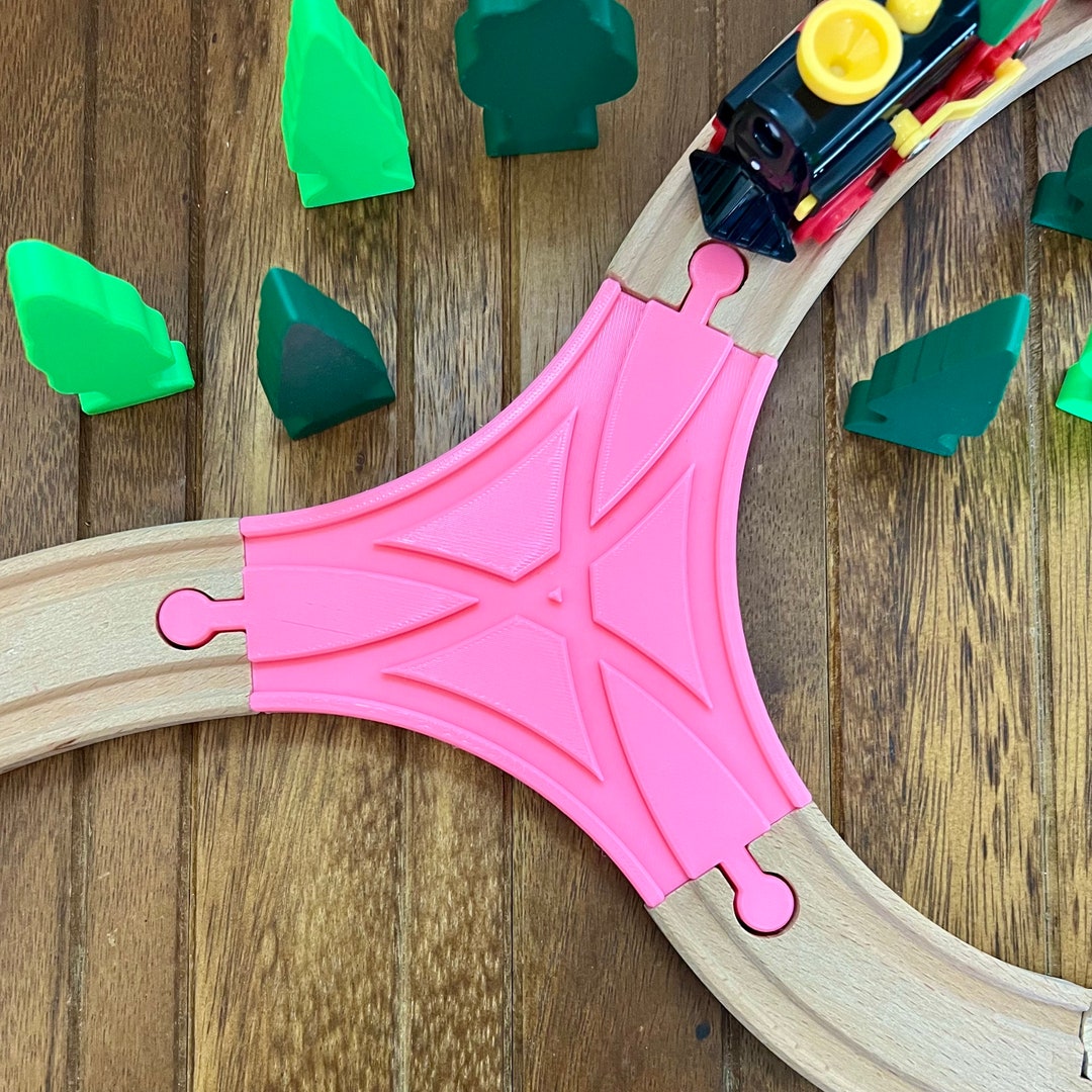 3-way Intersection for Wooden Train Sets - Compatible With BRIO and ...