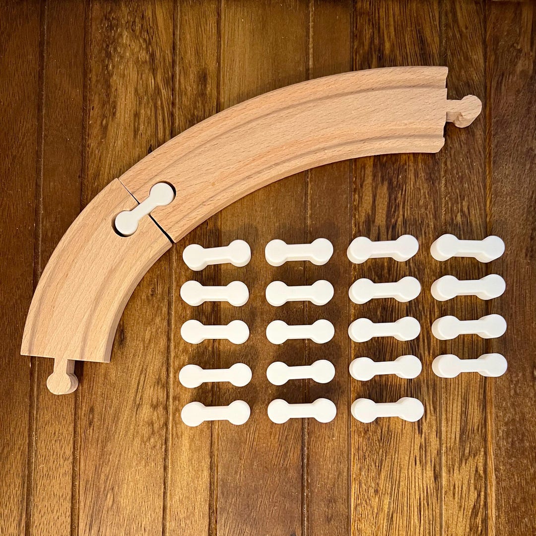 Dog-bone Connector for Wooden Train Sets - Compatible With BRIO and ...