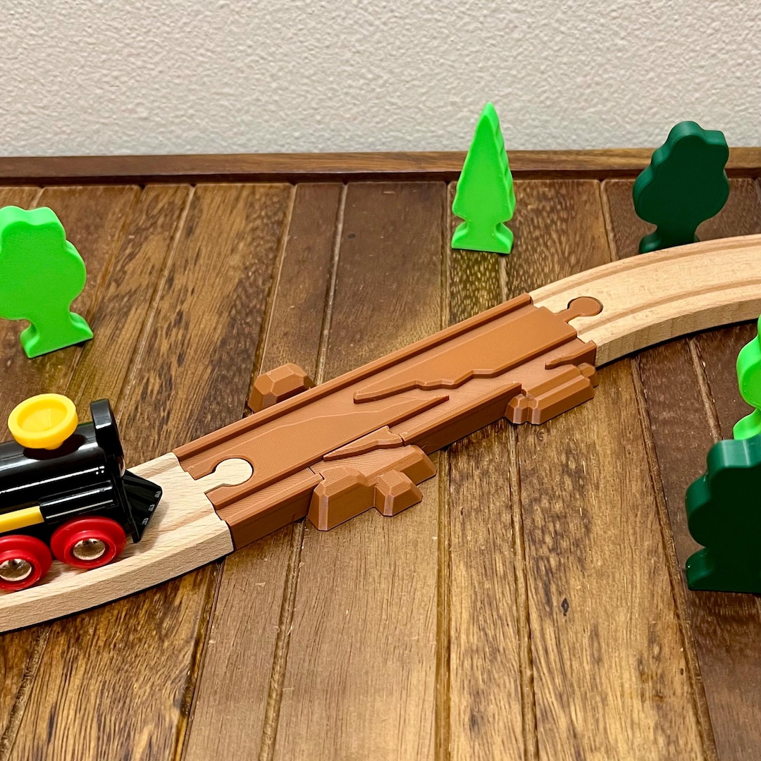 Derailing Track for Wooden Train Sets - Compatible With BRIO and Others ...