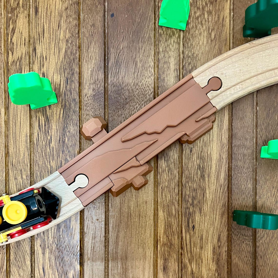 Derailing Track for Wooden Train Sets - Compatible With BRIO and Others ...
