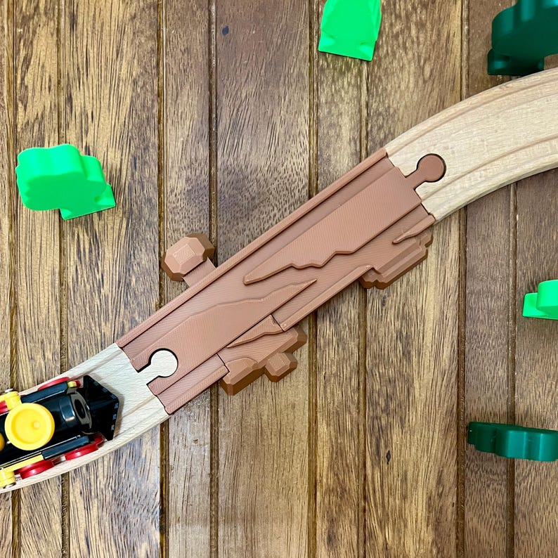 Derailing Track for Wooden Train Sets - Compatible With BRIO and Others ...