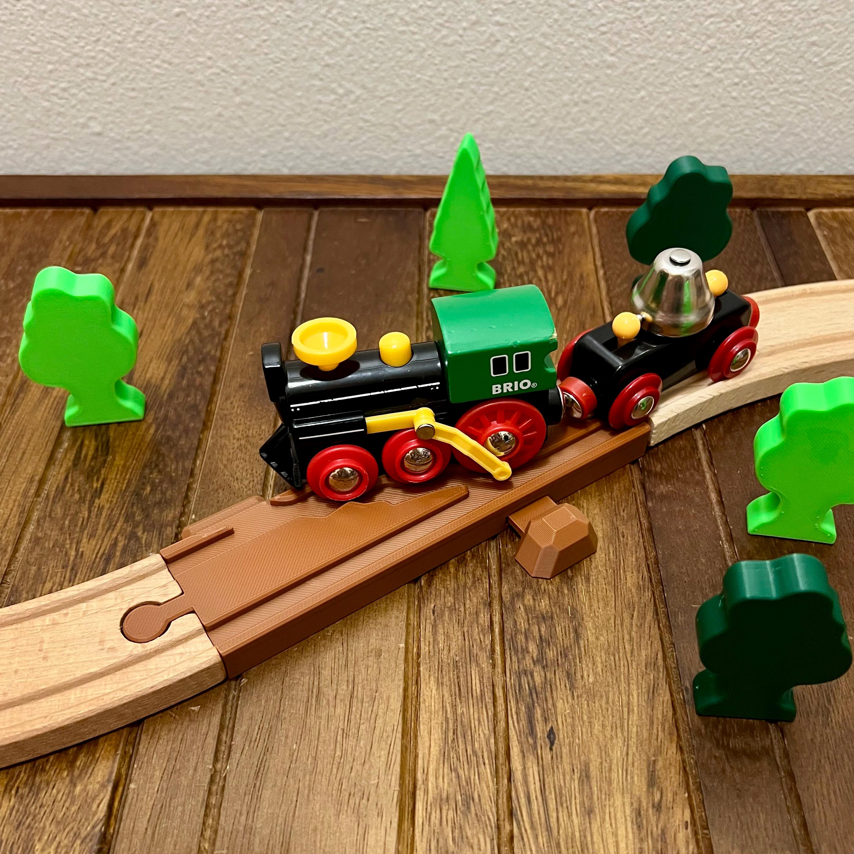 Derailing Track for Wooden Train Sets - Compatible With BRIO and Others ...