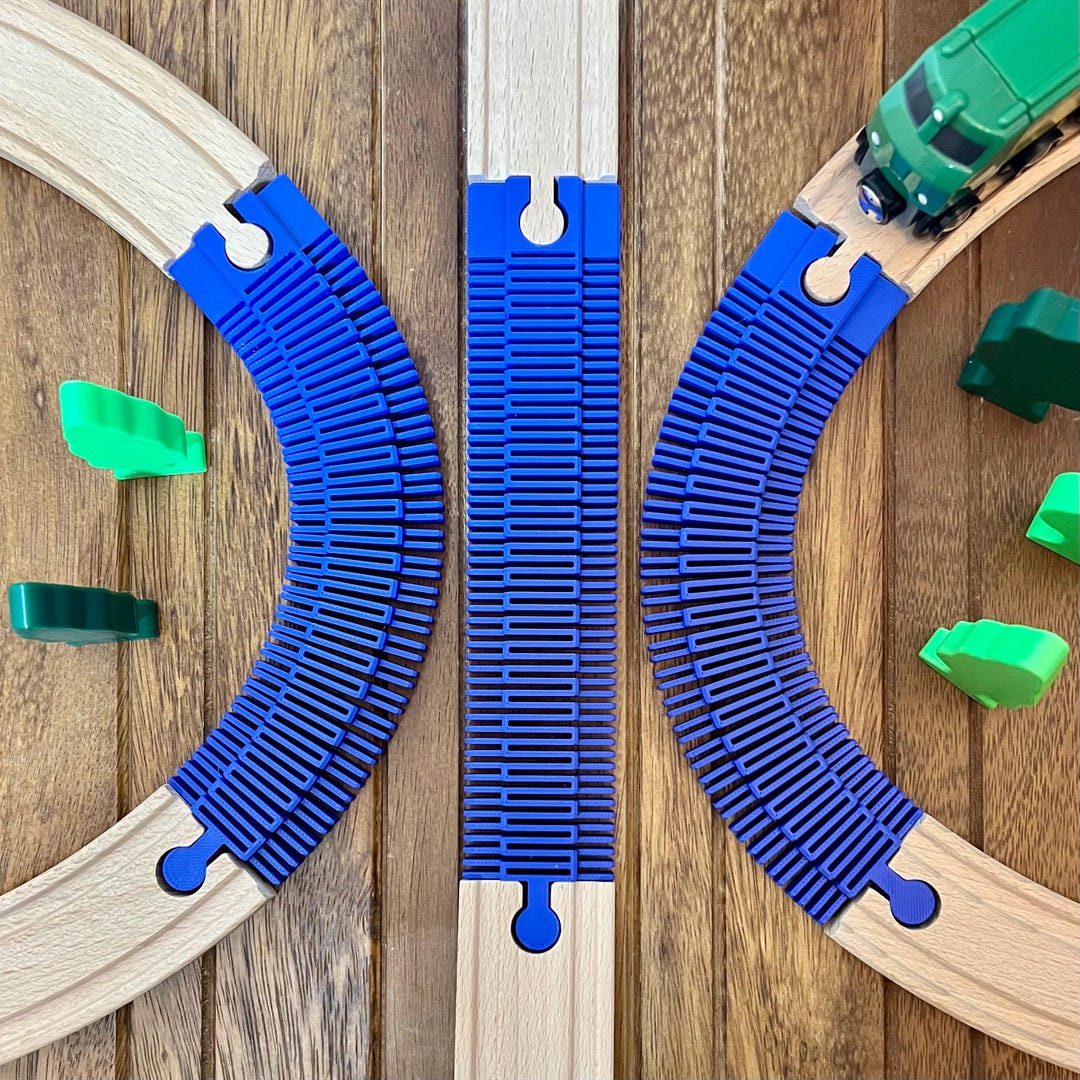 Flexible Track for Wooden Train Sets - Compatible With BRIO and Others ...
