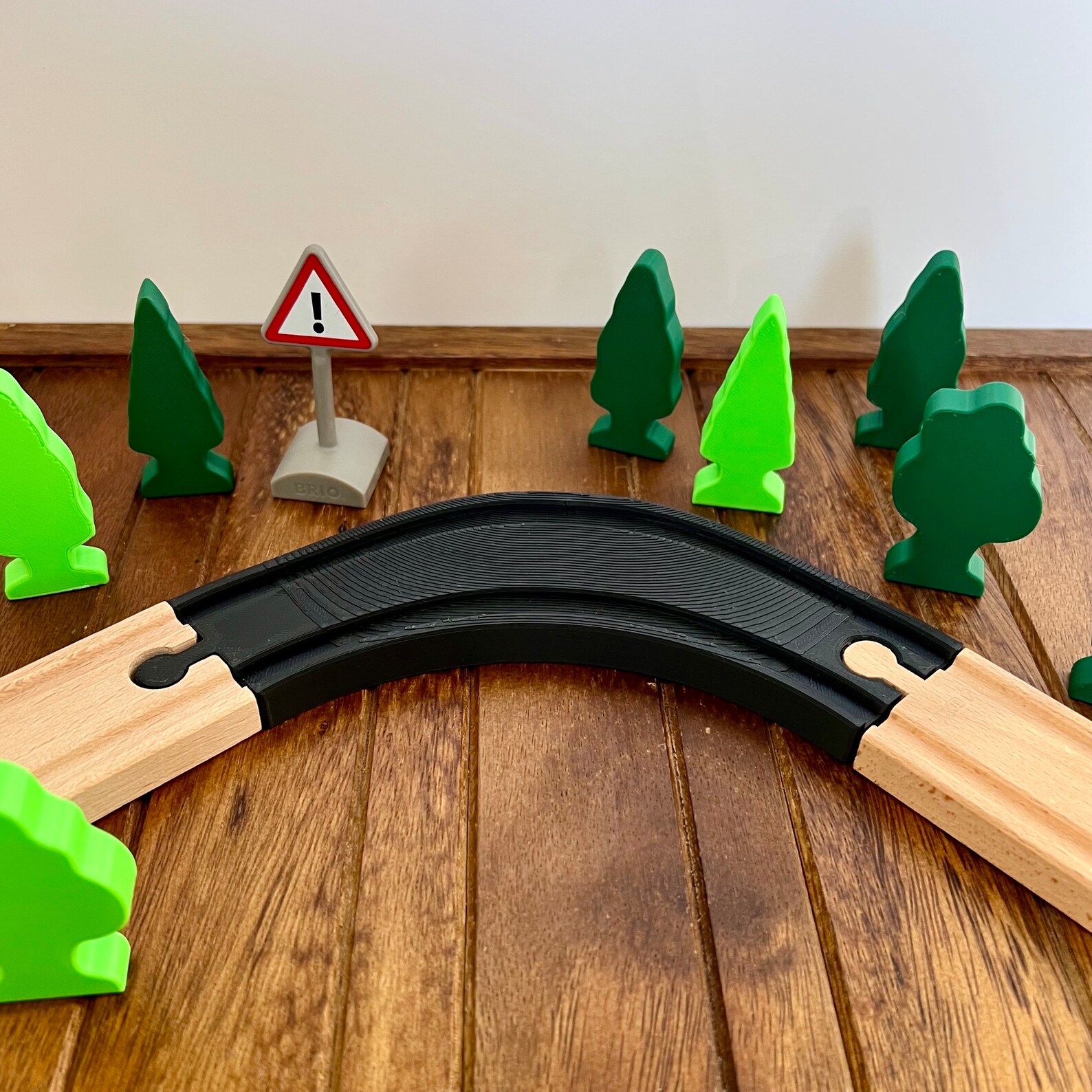 Banked 90 Degree Corner Track for Wooden Train Sets - Compatible With ...