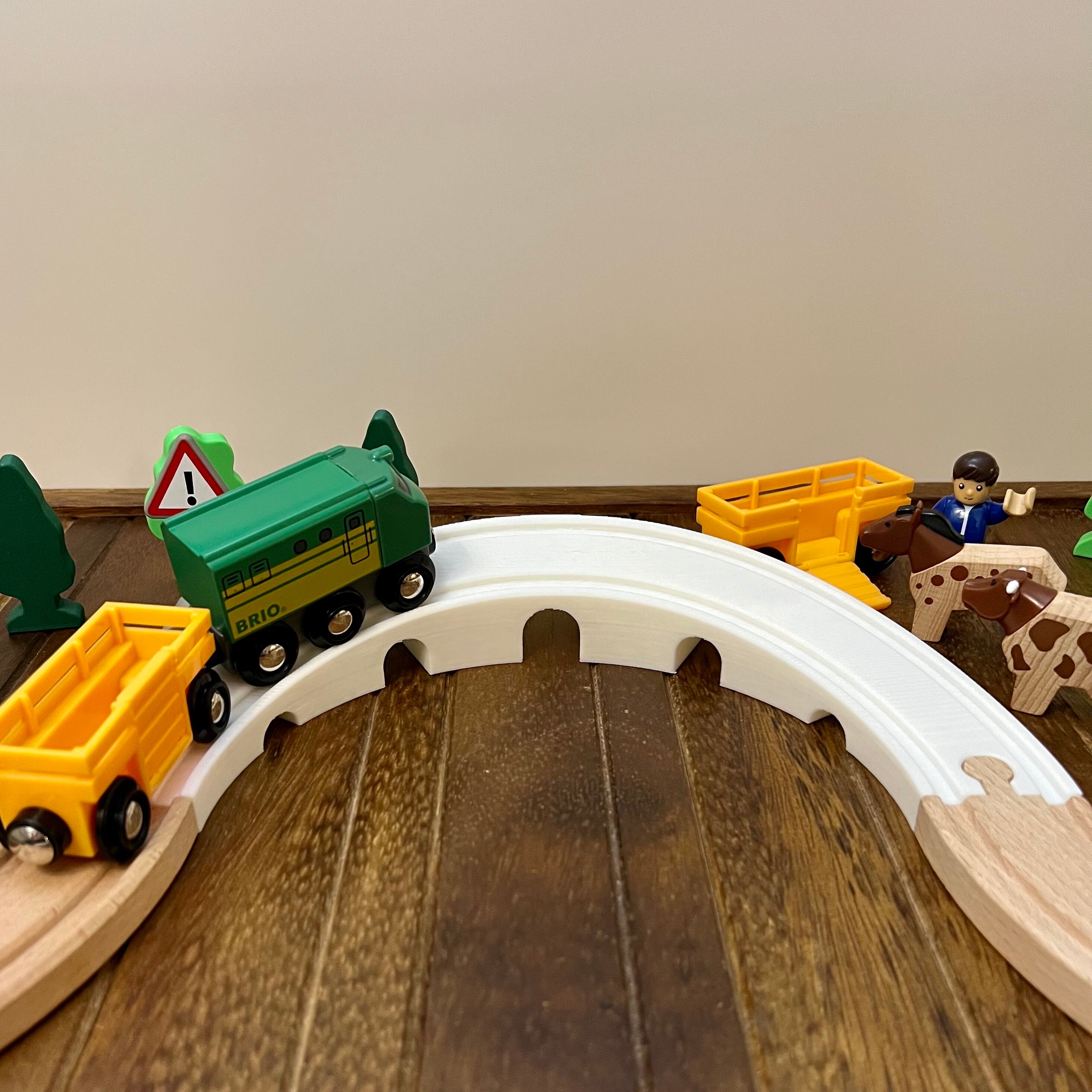 Banked 180 Degree Corner Track for Wooden Train Sets - Compatible With ...