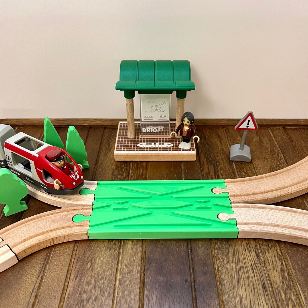 Crossover Track for Wooden Train Sets - Compatible With BRIO and Others ...