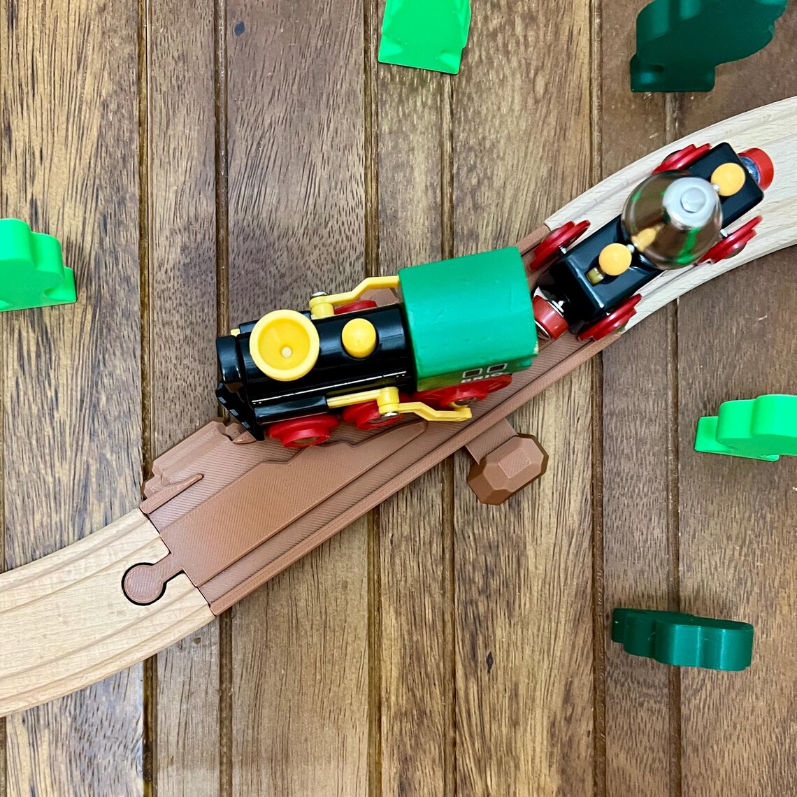 Derailing Track for Wooden Train Sets - Compatible With BRIO and Others ...