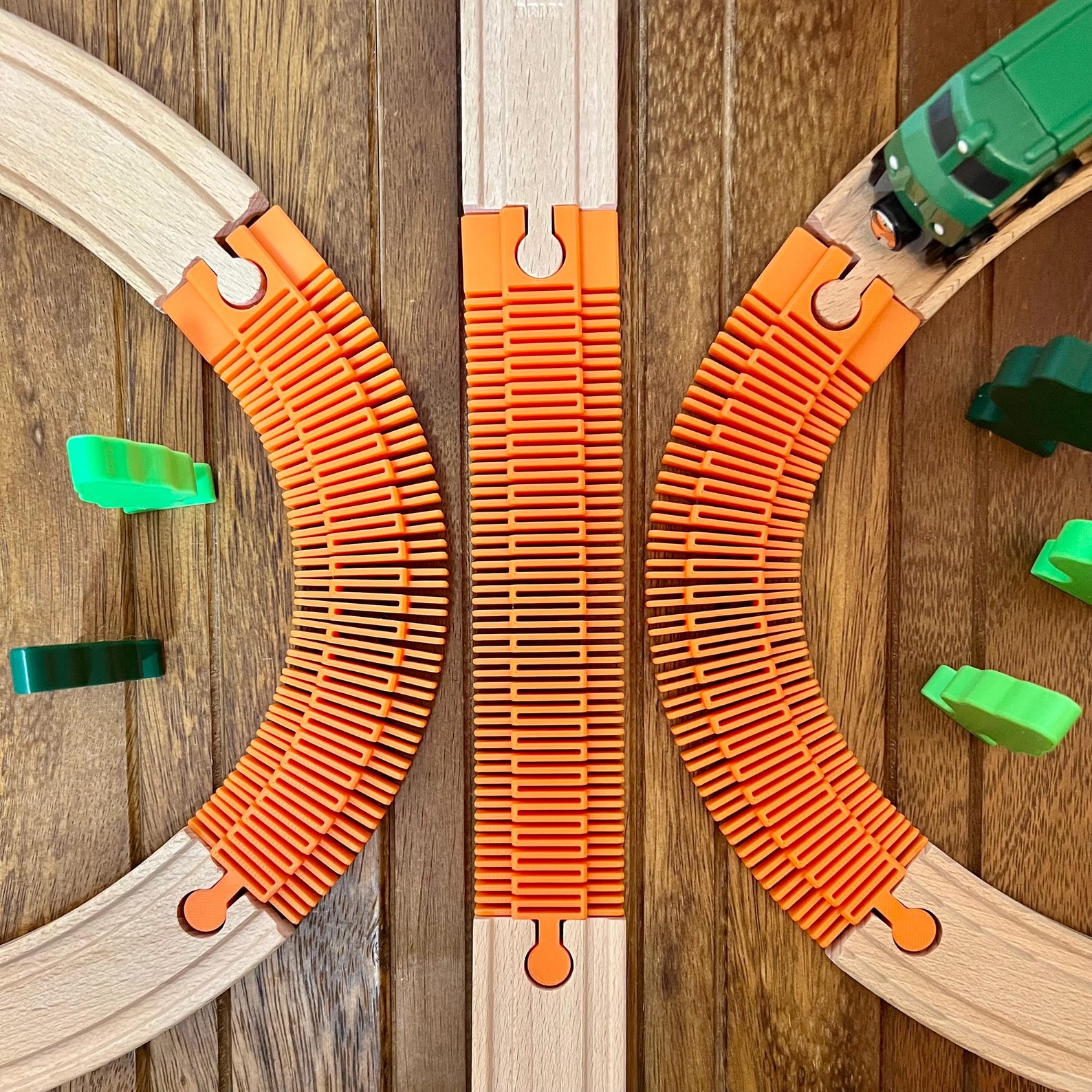 Flexible Track for Wooden Train Sets - Compatible With BRIO and Others ...