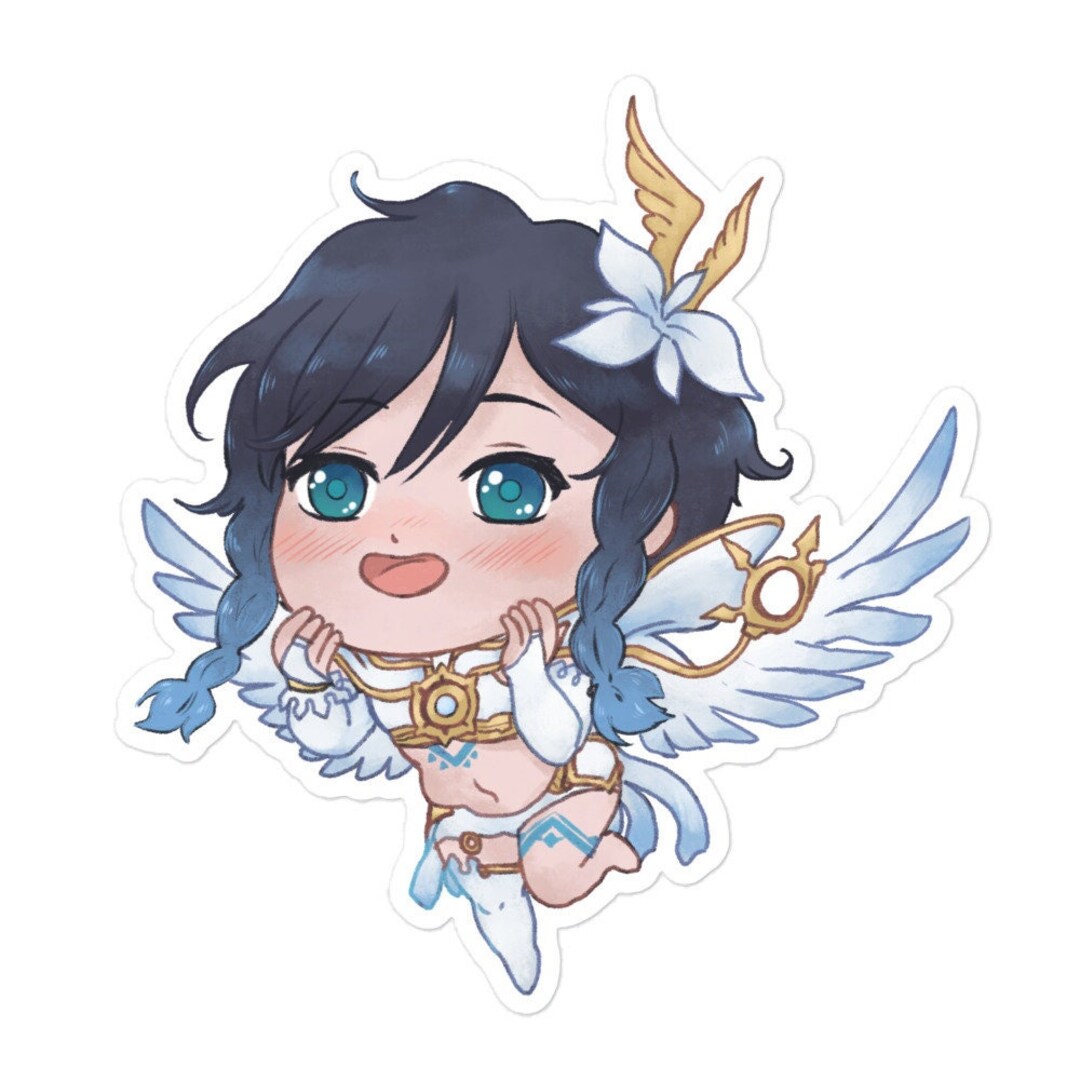 Venti Barbatos God Sticker | Genshin Impact Vinyl Sticker, Laptop ...