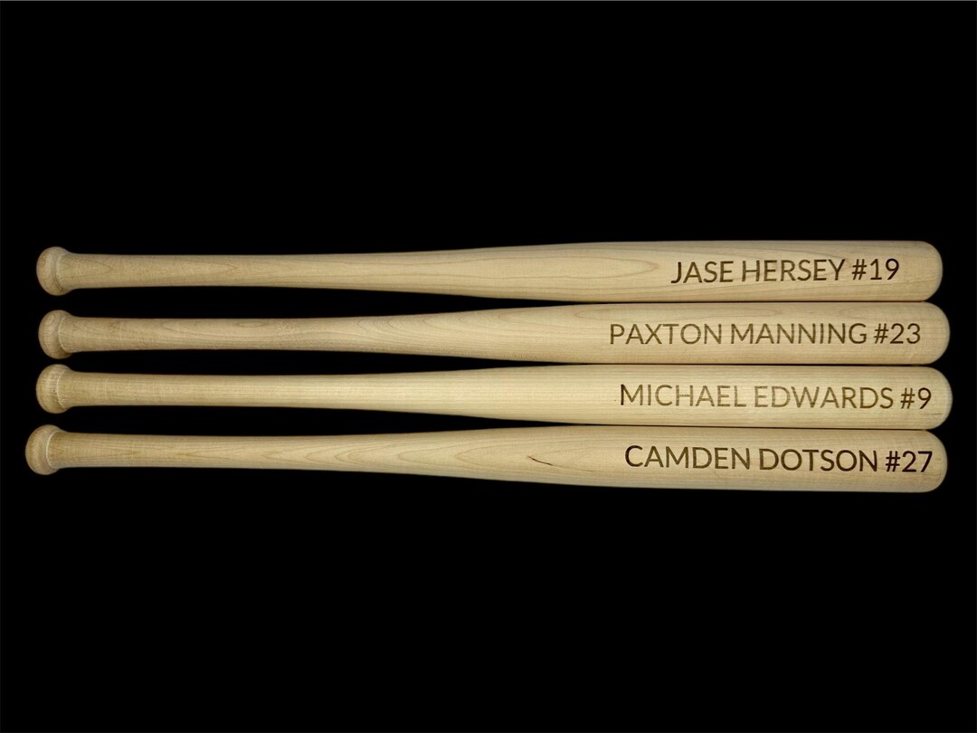Custom Engraved Mini Baseball Bats - Etsy