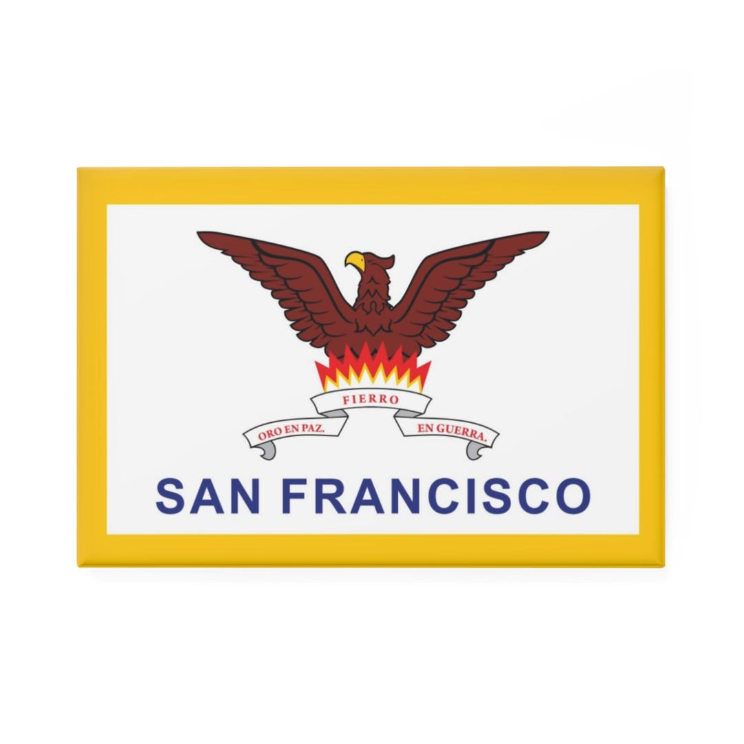 Flag of San Francisco Fridge Magnet Souvenirs for Travelers Collectors ...