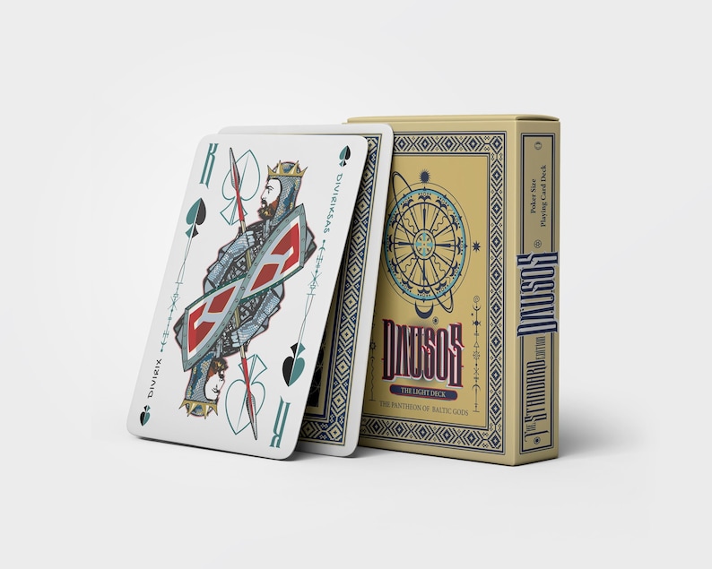 Dausos LIGHT Deck Standard Edition Custom Playing Cards Lithuanian ...