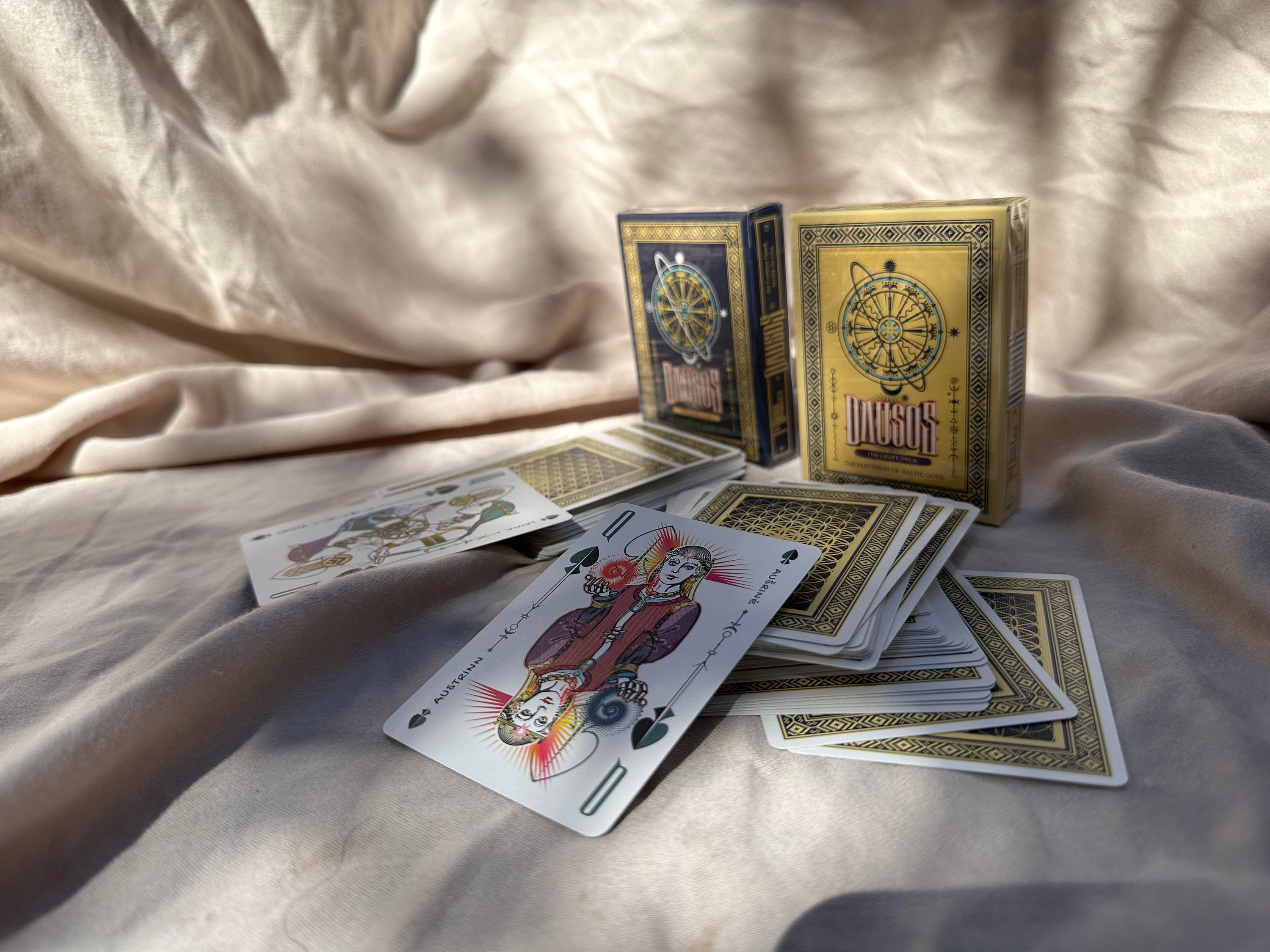 Dausos PAIR Custom Playing Card Decks Lithuanian Ancient Deities Baltic ...