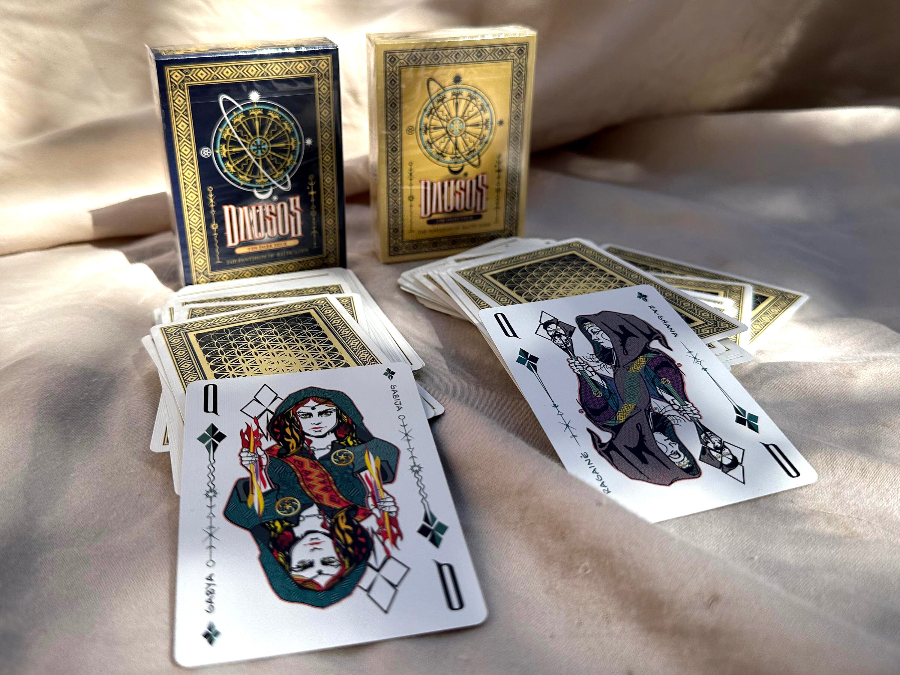 Dausos PAIR Custom Playing Card Decks Lithuanian Ancient Deities Baltic ...