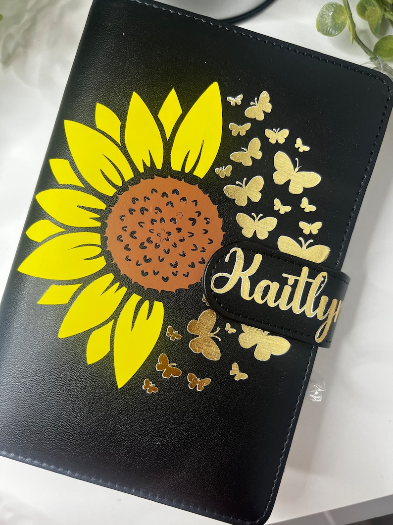Sunflower and Butterflies Budget Binder5x7 A6 Bindercash - Etsy