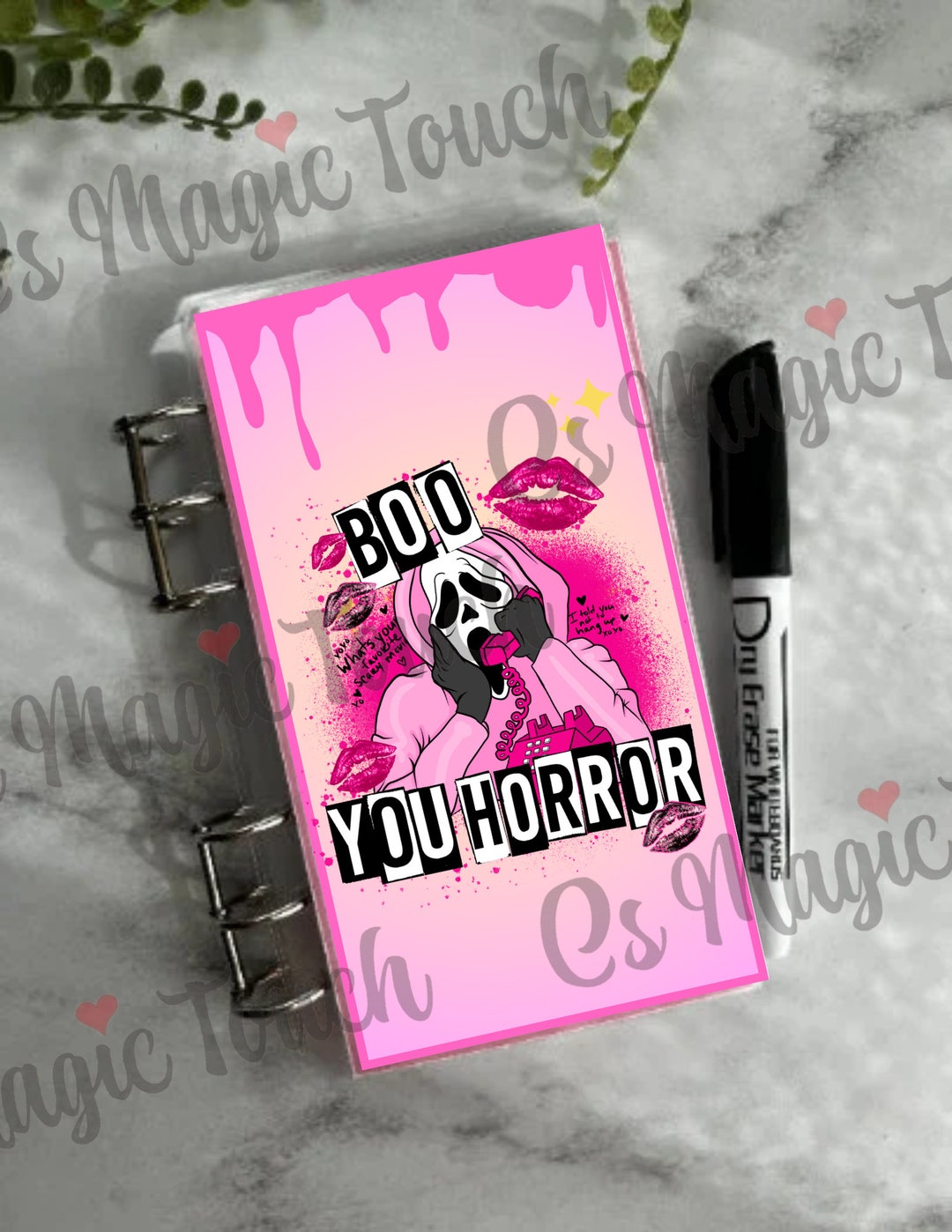 A6 Animated Scary Boo Ghost Yearly 12 Section Savings Envelope Booklet ...