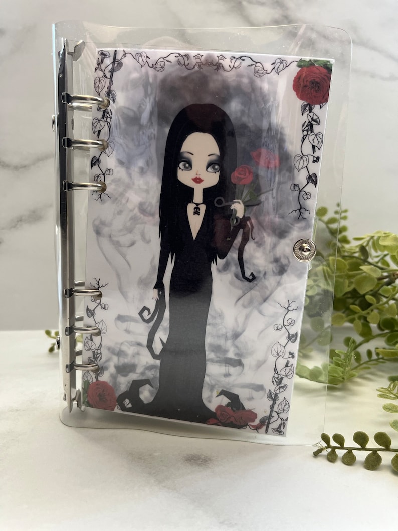 Morticia Inspired Clear A6 Budget Binderclear Cash Booka6 - Etsy