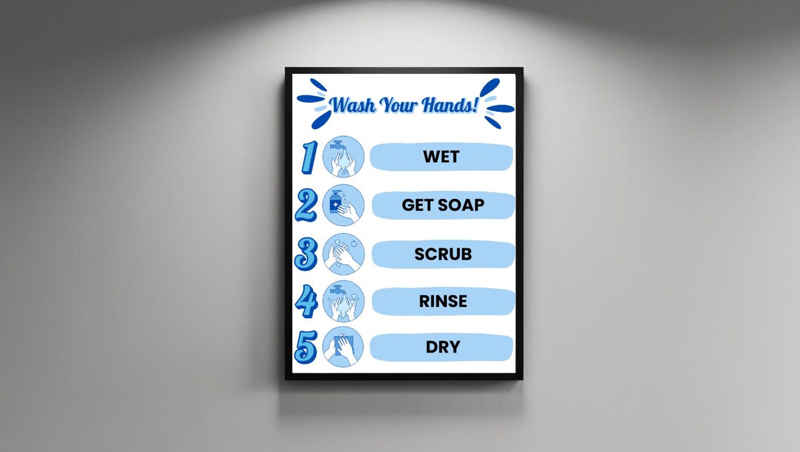 PRINTABLE Handwashing Facility Sign | Instant Download | 8.5" X 11 ...