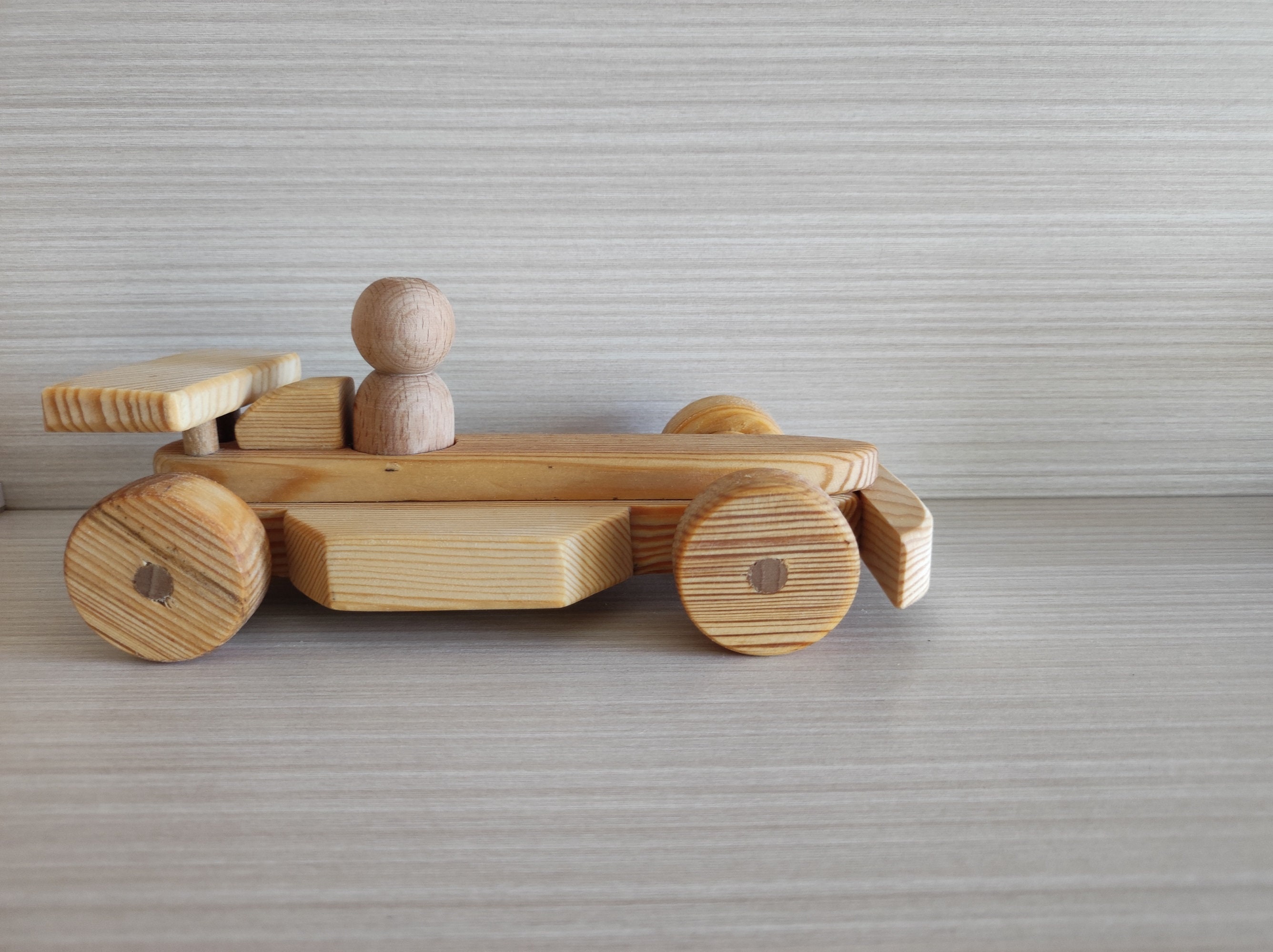 Wooden Toy Car Wooden Formula 1 Race Car Gift for Kids - Etsy