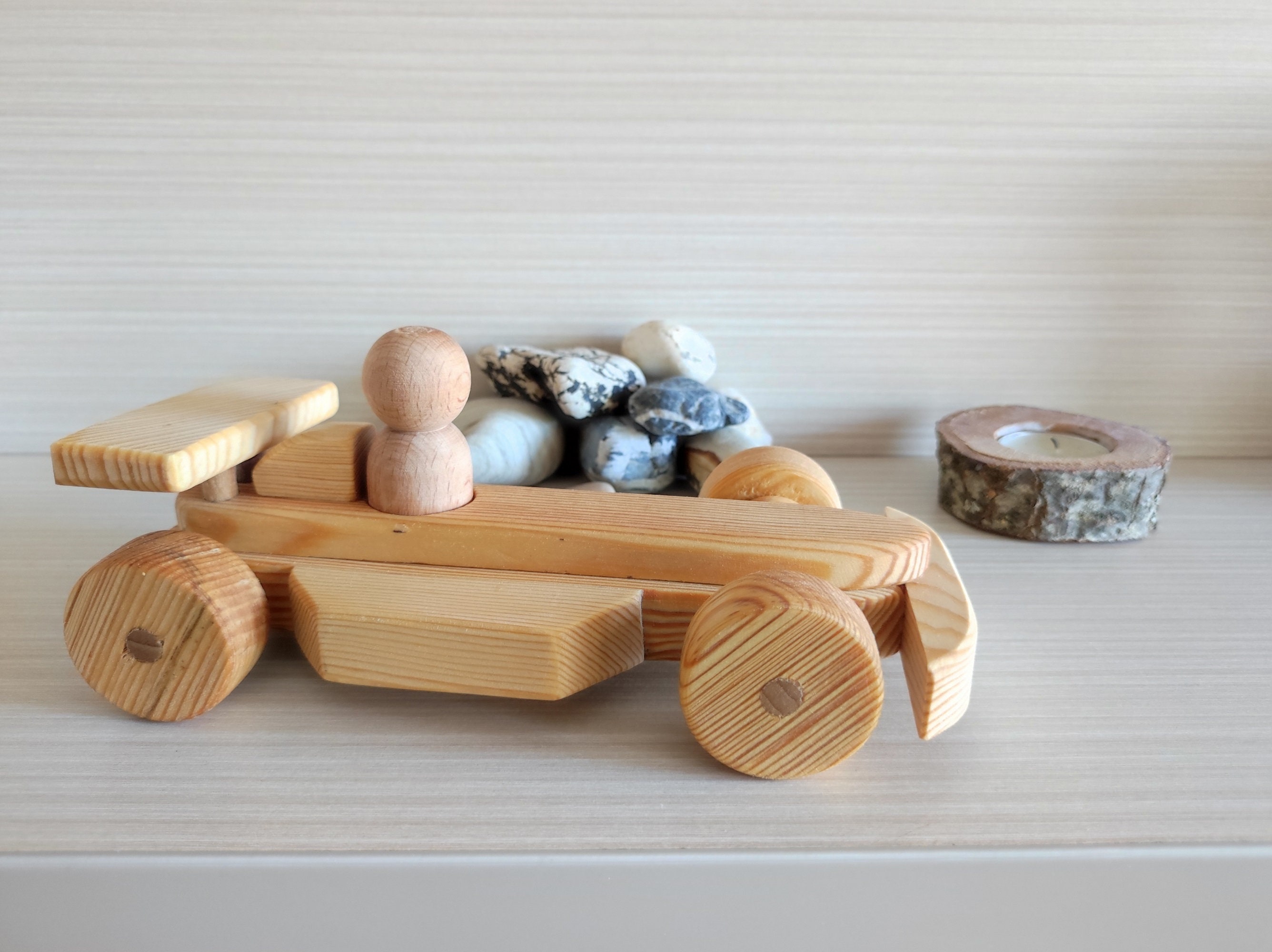 Wooden Toy Car Wooden Formula 1 Race Car Gift for Kids - Etsy