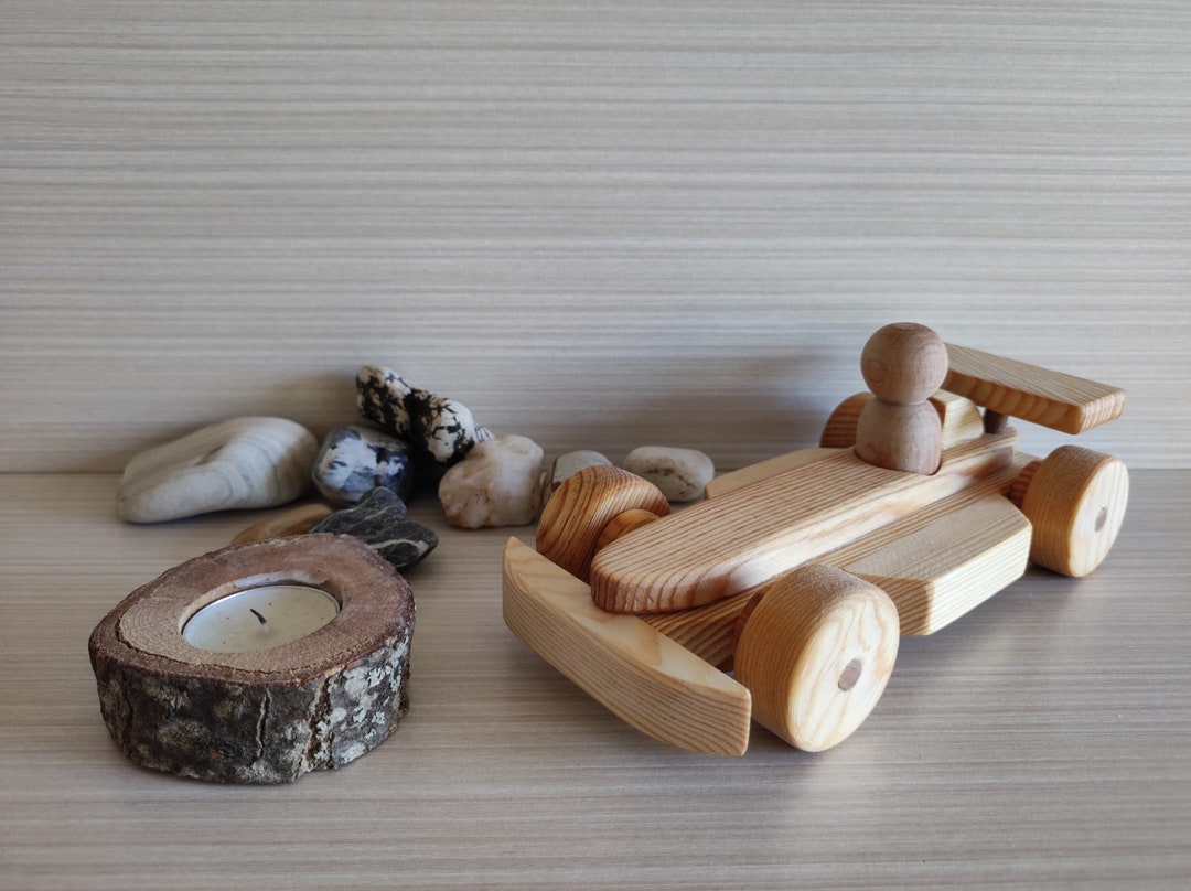Wooden Toy Car Wooden Formula 1 Race Car Gift for Kids - Etsy