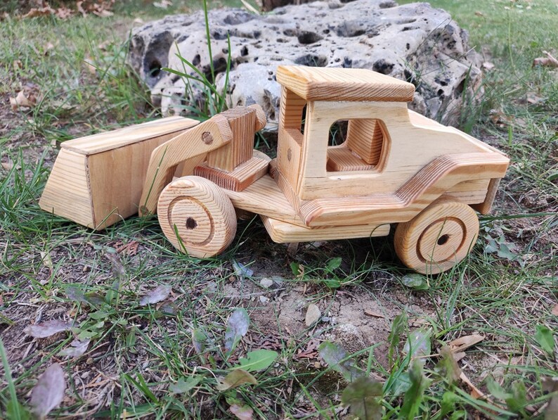 Wooden Toy Excavator Wood Toy Digger Gift for Kids - Etsy